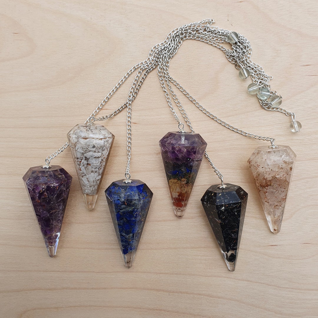 Orgonite Pendulum, Crystal Pendulum, Stone Pendulum, Divination Tool ...