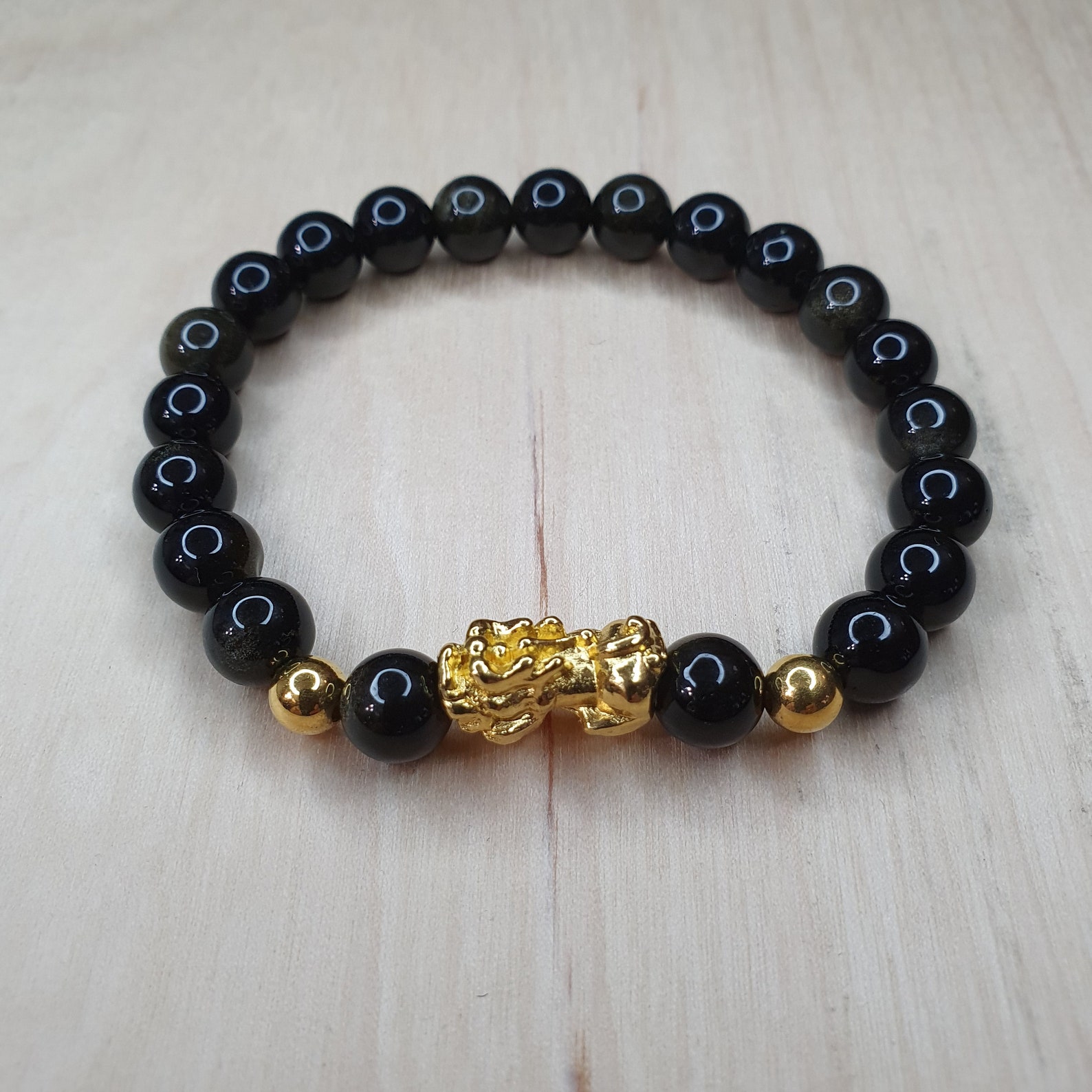 Pixiu Charm Bracelet Good Luck Wealth Protection Feng Shui | Etsy