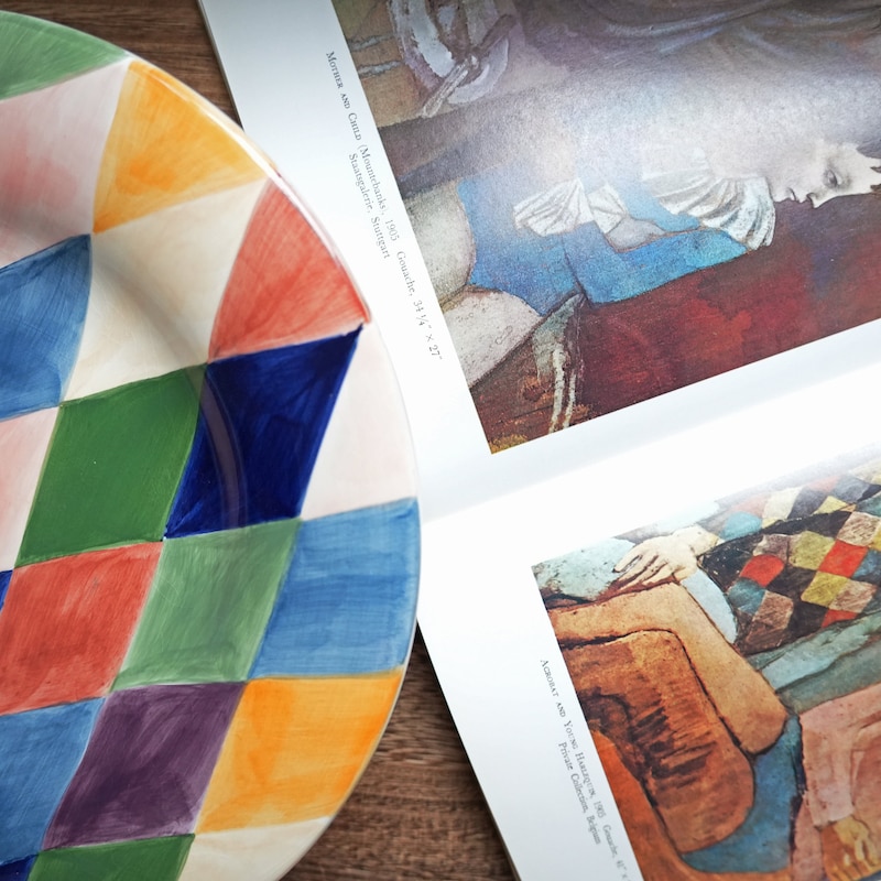 Harlequin Plates - Etsy UK