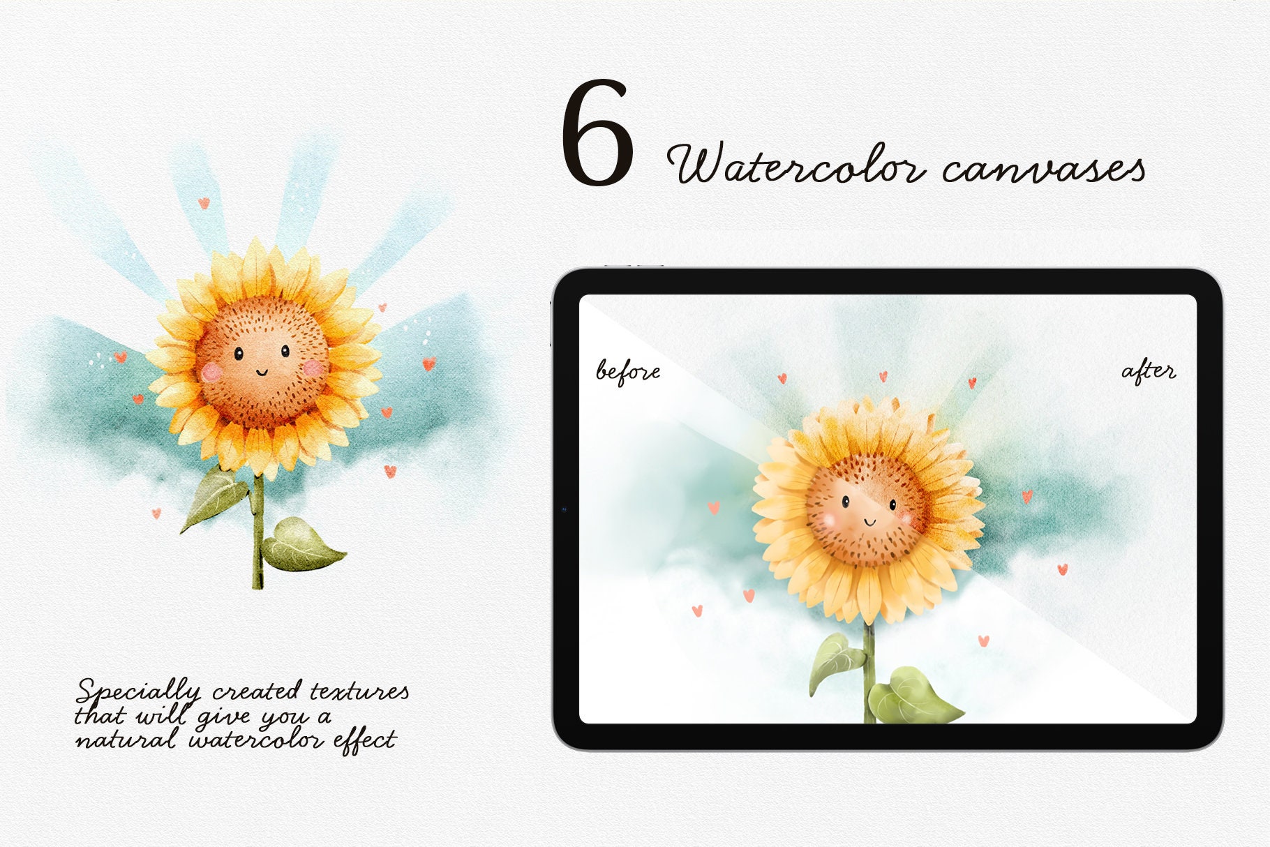 Realistic Watercolor Procreate Brushes Procreate Drawing iPad Brushes ...