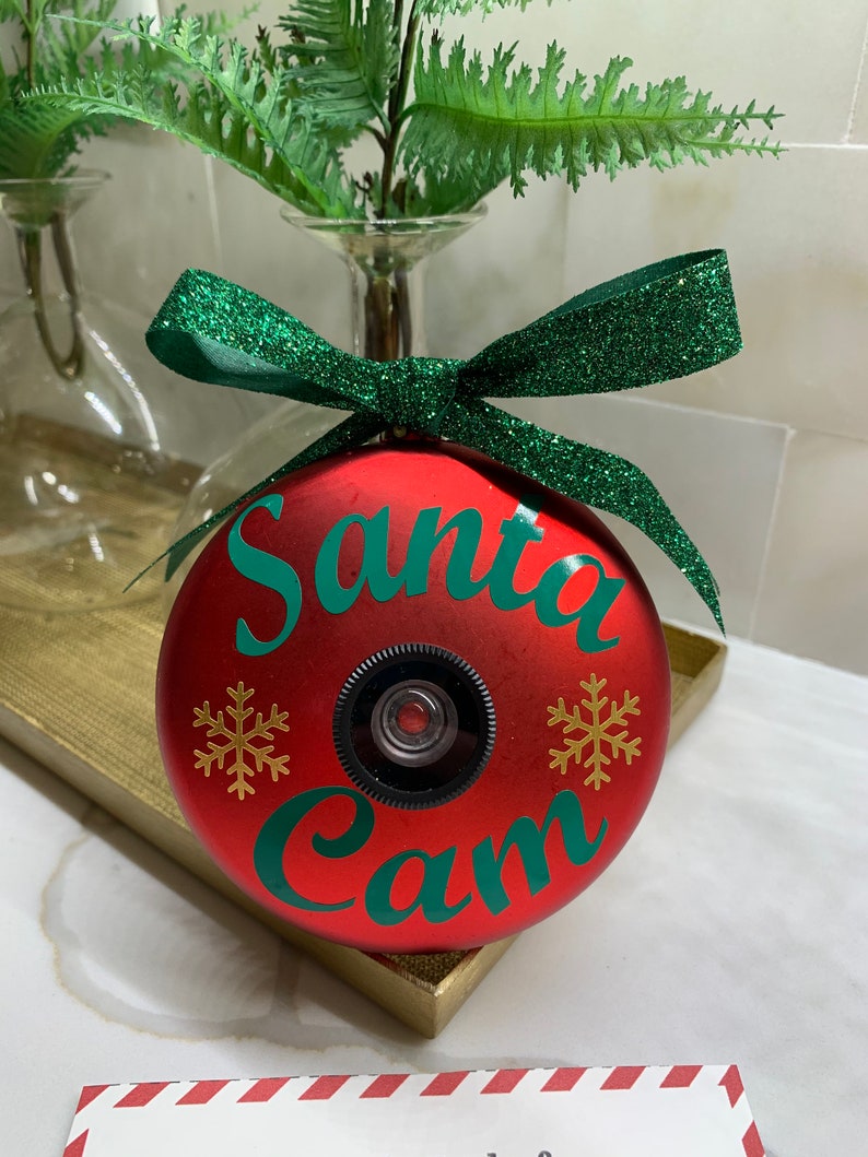 Santa Cam, Santa Cam Ornament, Santa Camera, Christmas Ornament, Santa ...