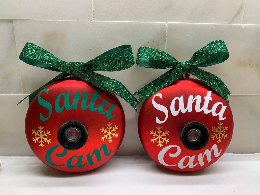 Santa Cam, Santa Cam Ornament, Santa Camera, Christmas Ornament, Santa ...