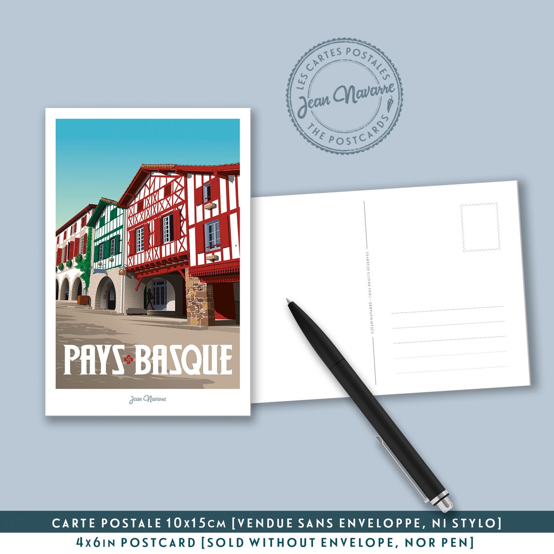 Affiche Pays Basque / Poster vintage / Art mural / Art print | Etsy France