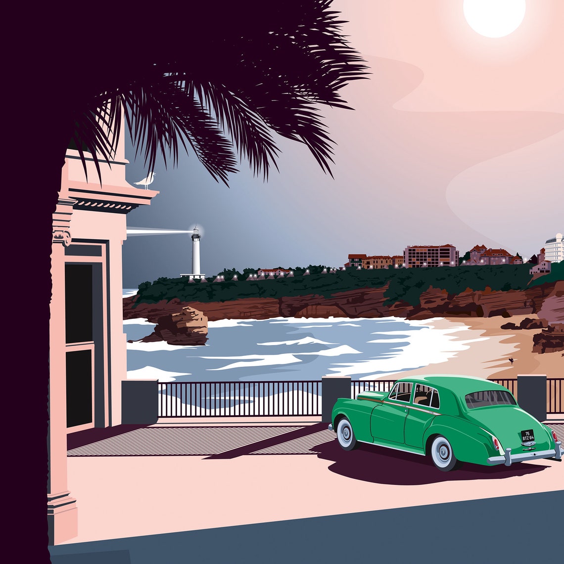 Biarritz Poster / Basque Country / Vintage Poster / Wall Art / - Etsy UK