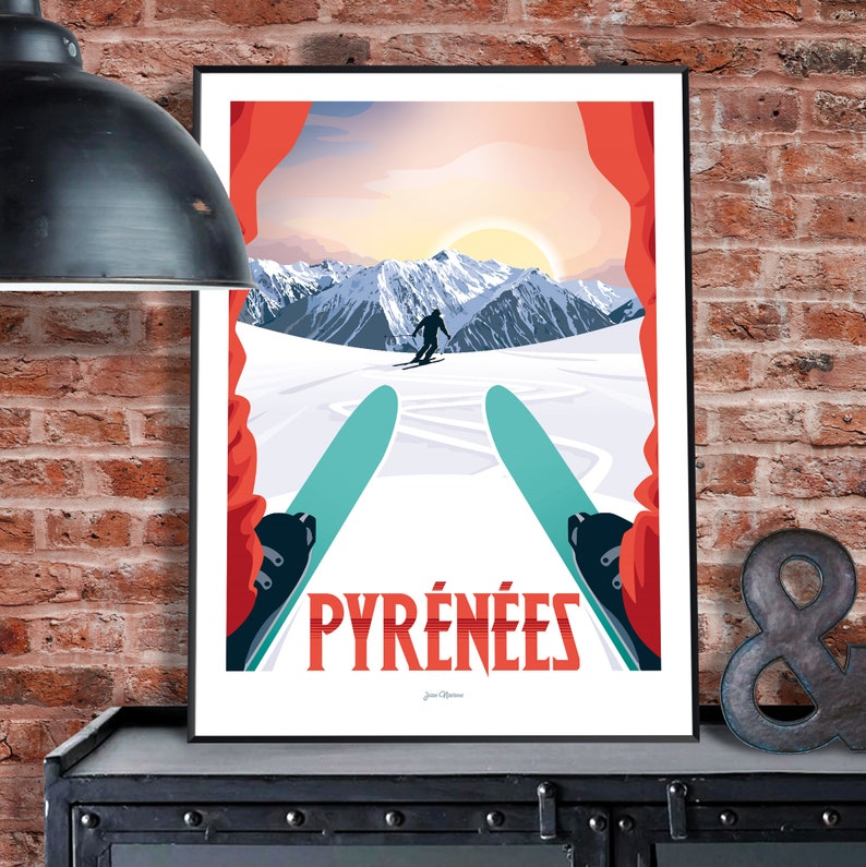 Affiche Pyrénées Saint-Lary / Poster vintage / Art mural / - Etsy France