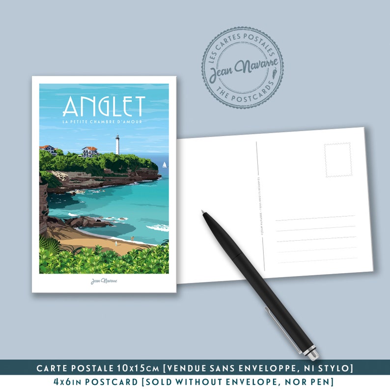Anglet - Basque Country / Travel Poster / France - Etsy