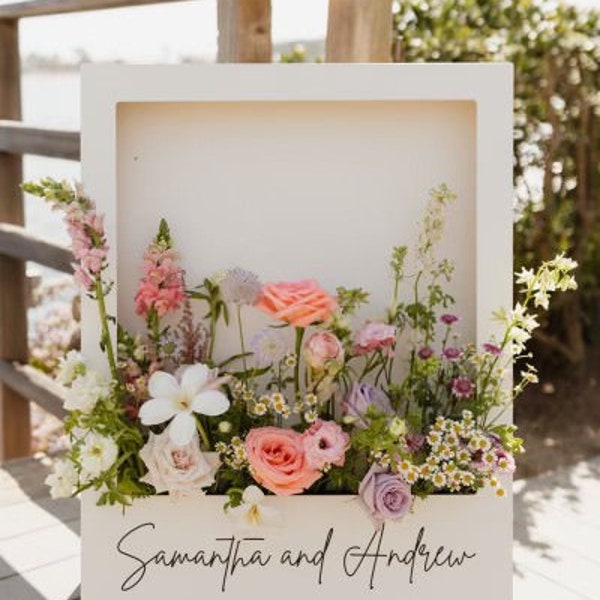 Welcome Sign With Flower Box - Etsy