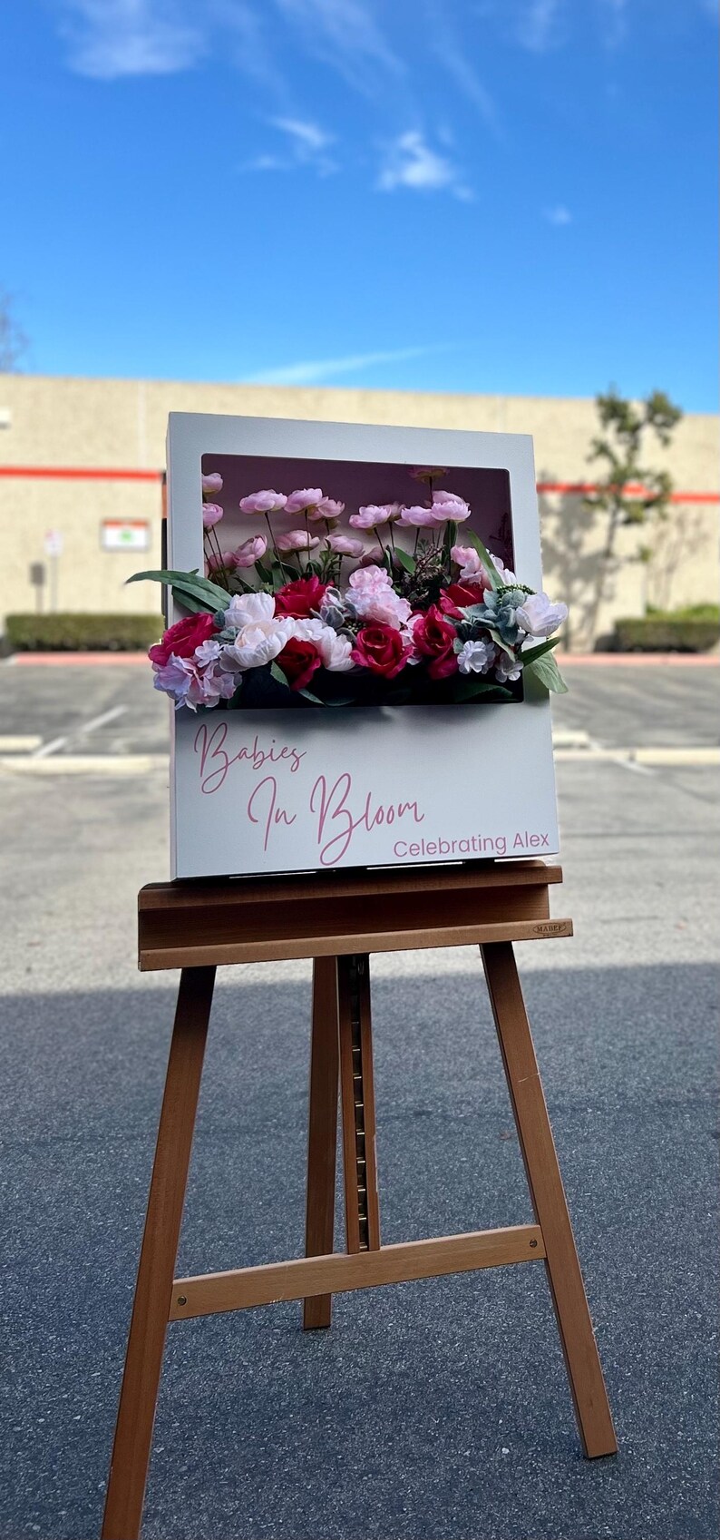 Flower Box Welcome Sign,personalized Event Welcome Sign, Wedding ...