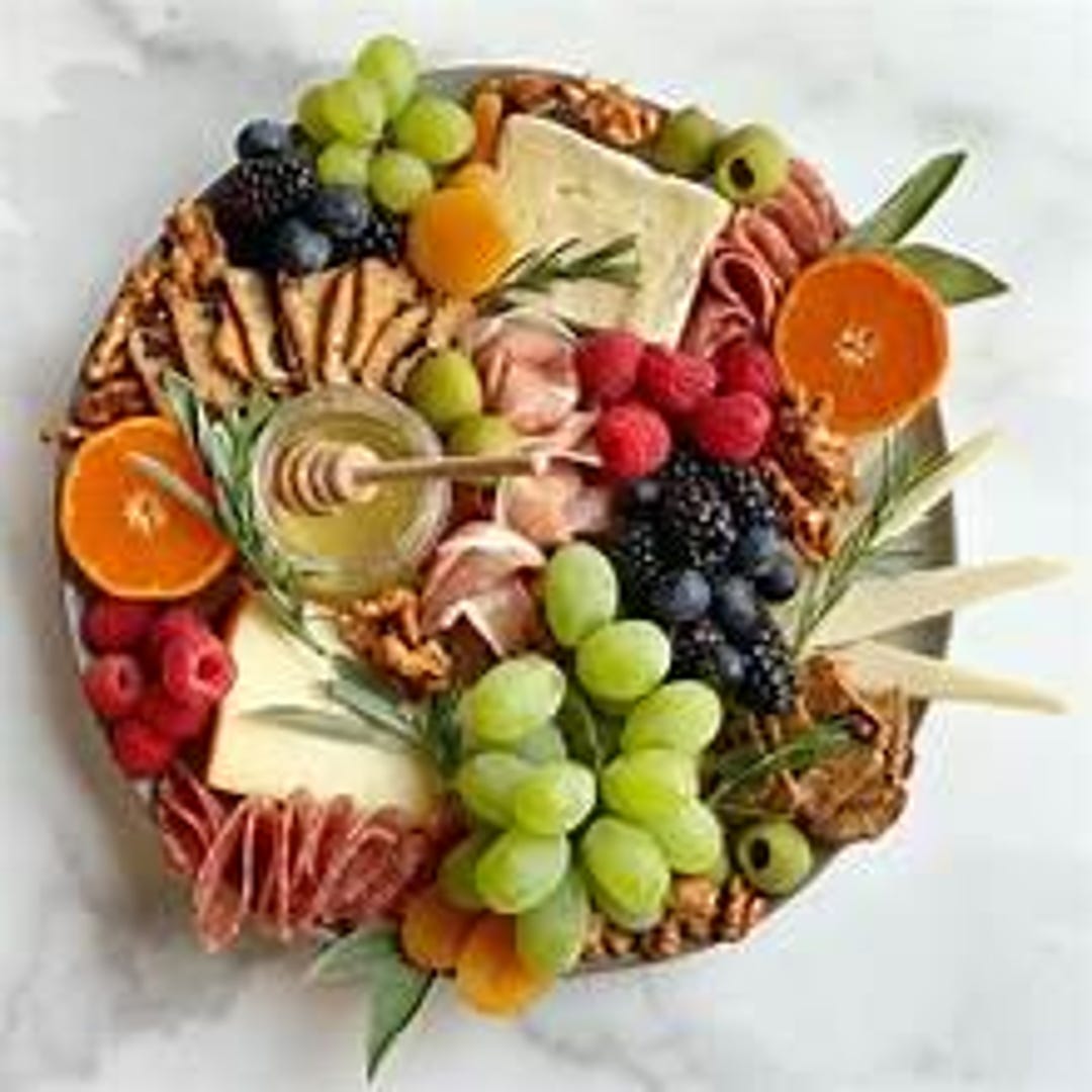 Circle Charcuterie Board With Lip Border Charcuterie Serving Board Bulk ...