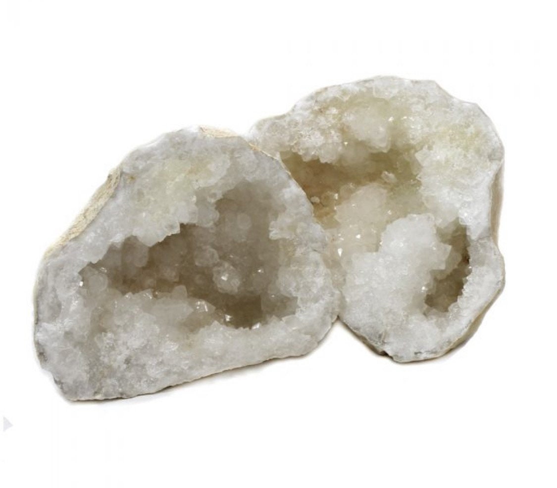 White Quartz Geodes 12-15cm - Etsy Denmark