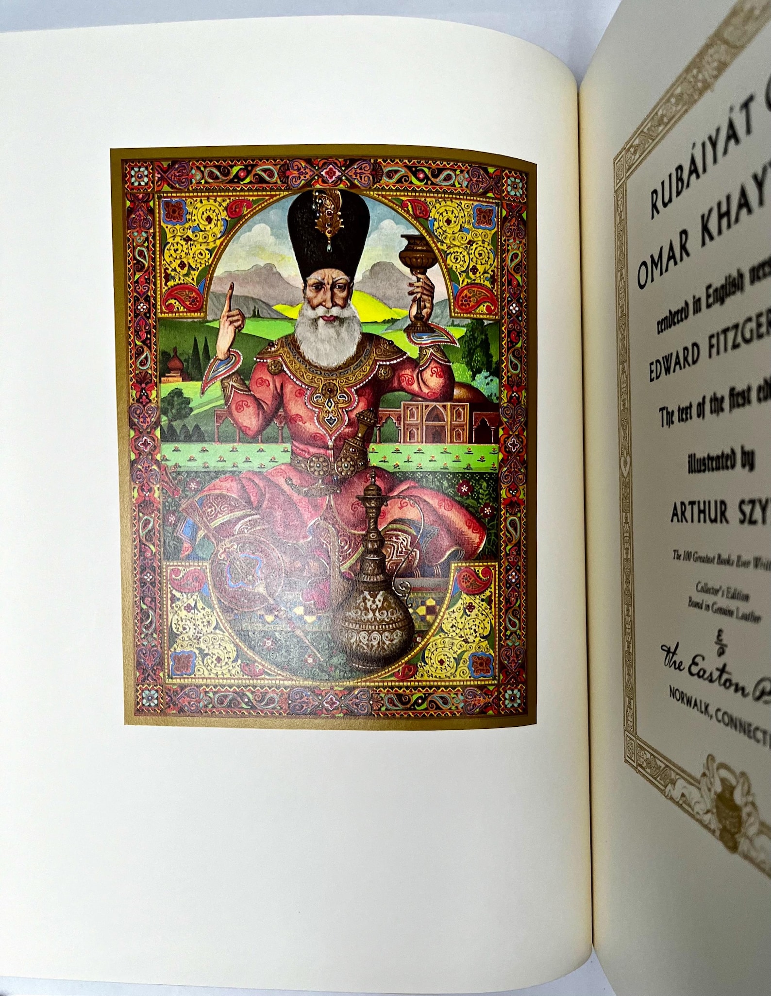 Leather Rubaiyat of Omar Khayyam, Vintage Full Leather Easton Press ...