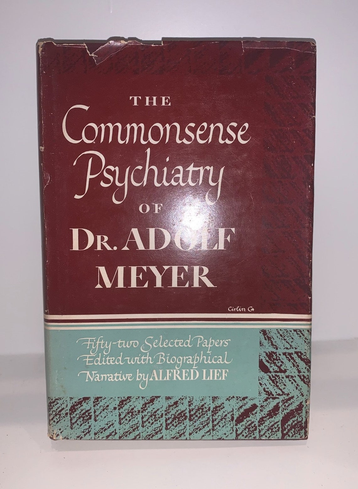 The Commonsense Psychiatry of Dr. Adolf Meyer by Alfred Lief - Etsy