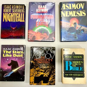 Vintage Isaac Asimov of 6 Books, (5 Hardcover With Dust Jackets / 2 Are ...