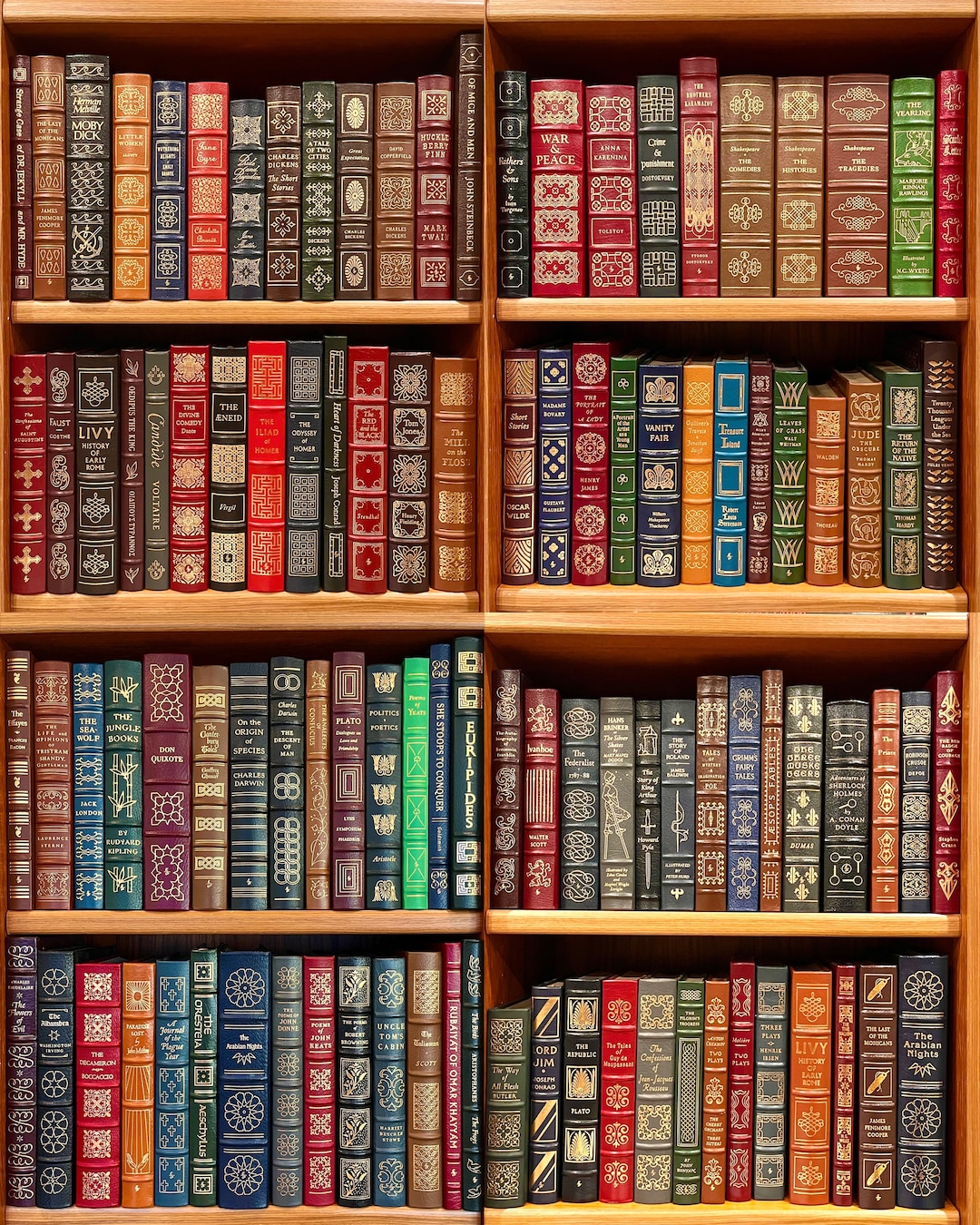 Vintage Leather Classics- Easton Press 100 Greatest Books, Gilded Full ...