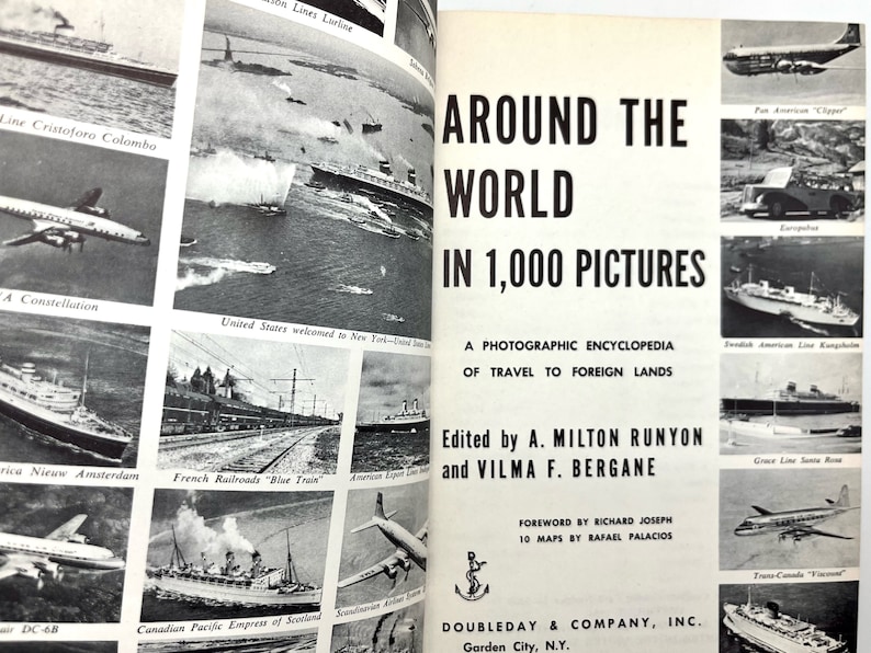 Vintage Travel Books of Photographs From 1950s and Before, Round the ...