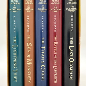 First Edition Percy Jackson & the Olympians, Hardcover 5 Vol Boxed Set ...