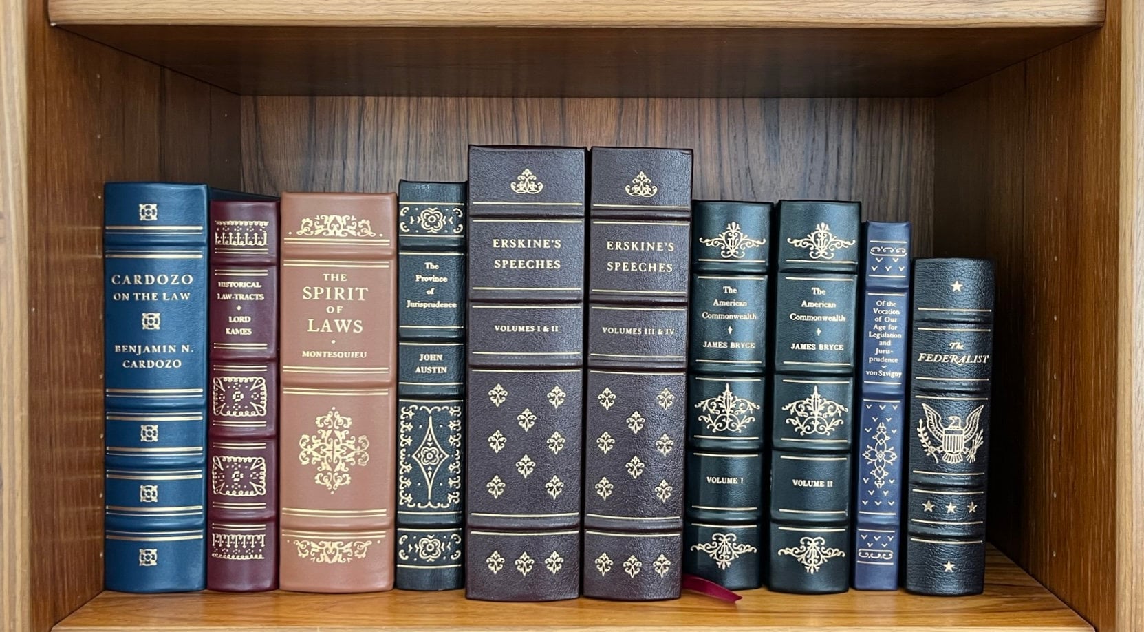 Vintage Gilded Leather Legal Classics Library Books, Published 1982 ...