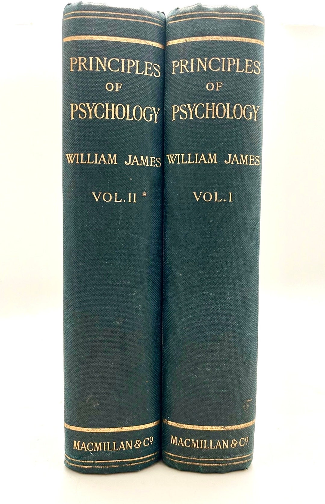 Antique the Principles of Psychology by William James, 1907, Set of 2 ...