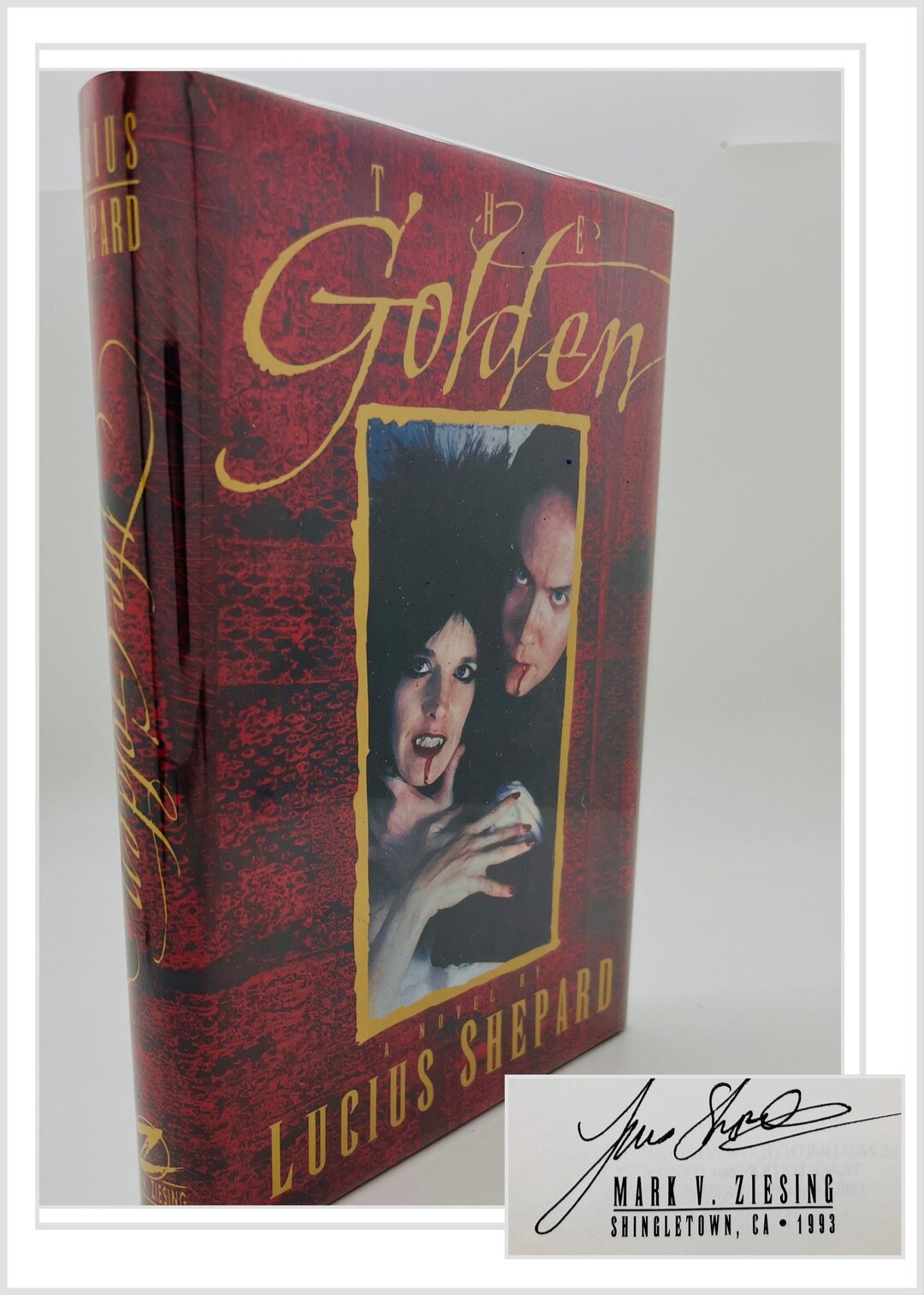 Signed First Edition Vampire Book: the Golden by Lucas Shepard, With ...