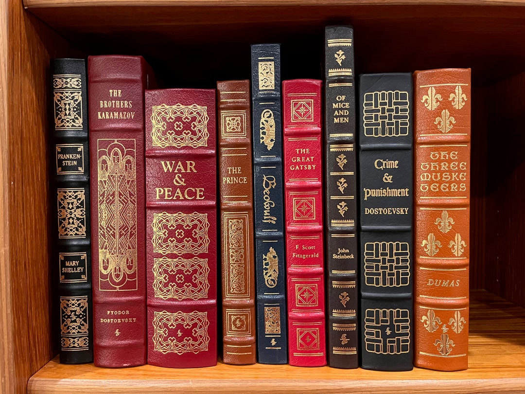 Leather Easton Press Classics, Gilded Genuine Full Leather Collectors ...