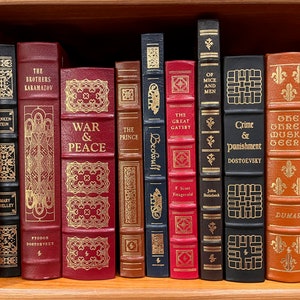 Leather Easton Press Classics, Gilded Genuine Full Leather Collectors ...