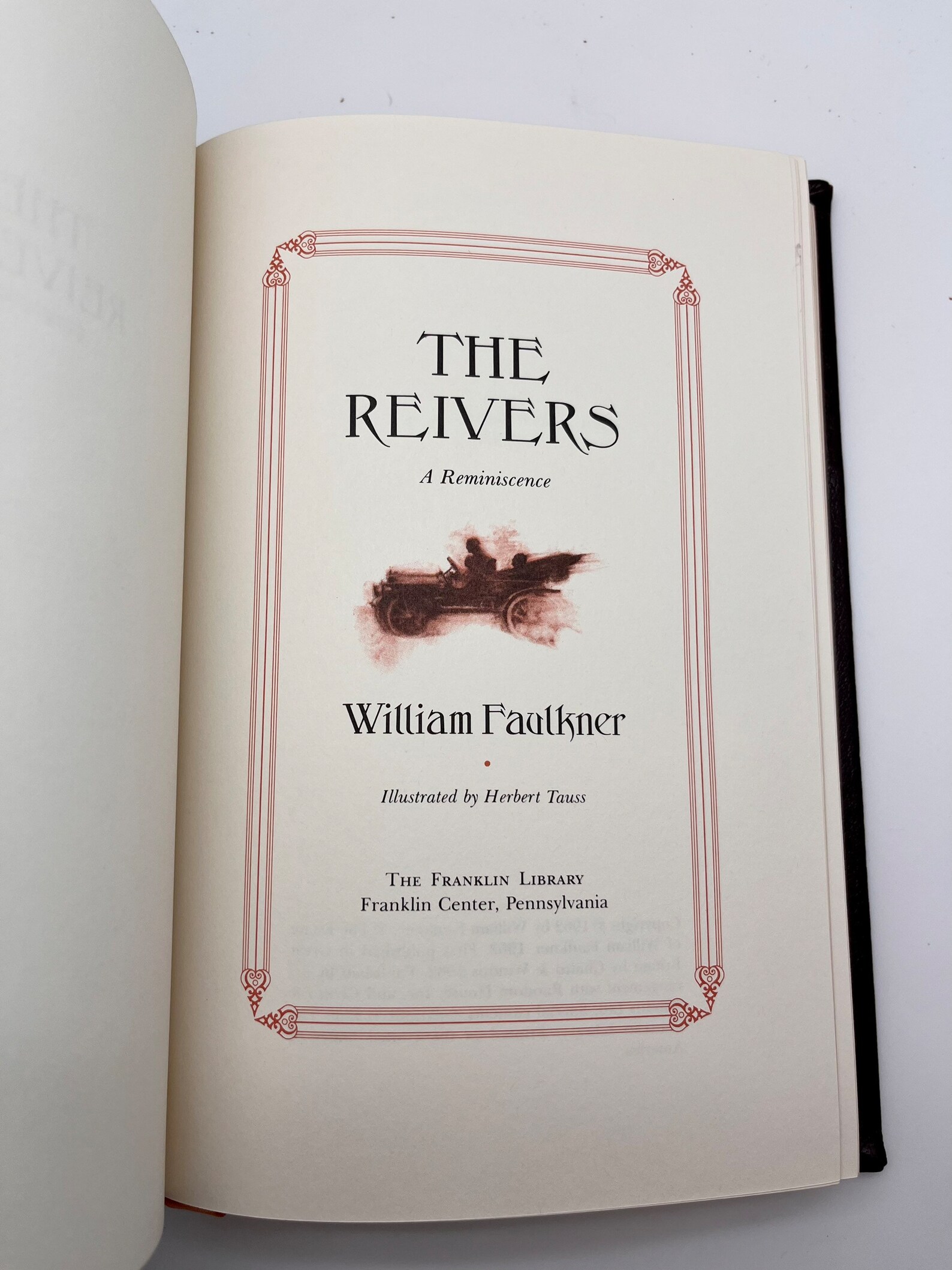 Leather the Reivers by William Faulkner, 1983, Vintage Gilded Full ...