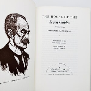 Vintage Leather the House of the Seven Gables by Nathaniel Hawthorne A ...