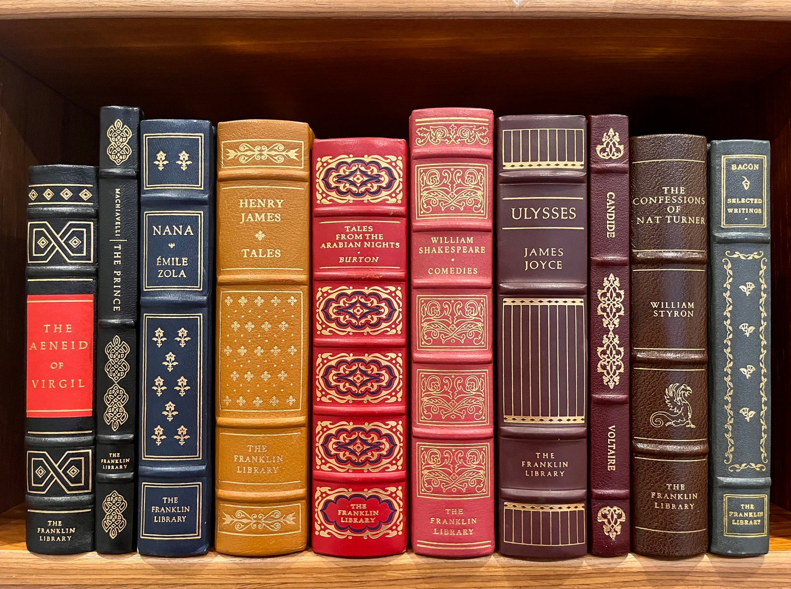 Vintage Leather Franklin Library Classics 1975-1982 Genuine - Etsy