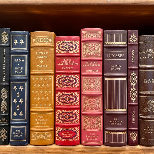Vintage Leather Franklin Library Classics 1975-1982 Genuine - Etsy