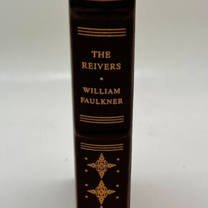 Leather the Reivers by William Faulkner, 1983, Vintage Gilded Full ...