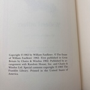 Leather the Reivers by William Faulkner, 1983, Vintage Gilded Full ...