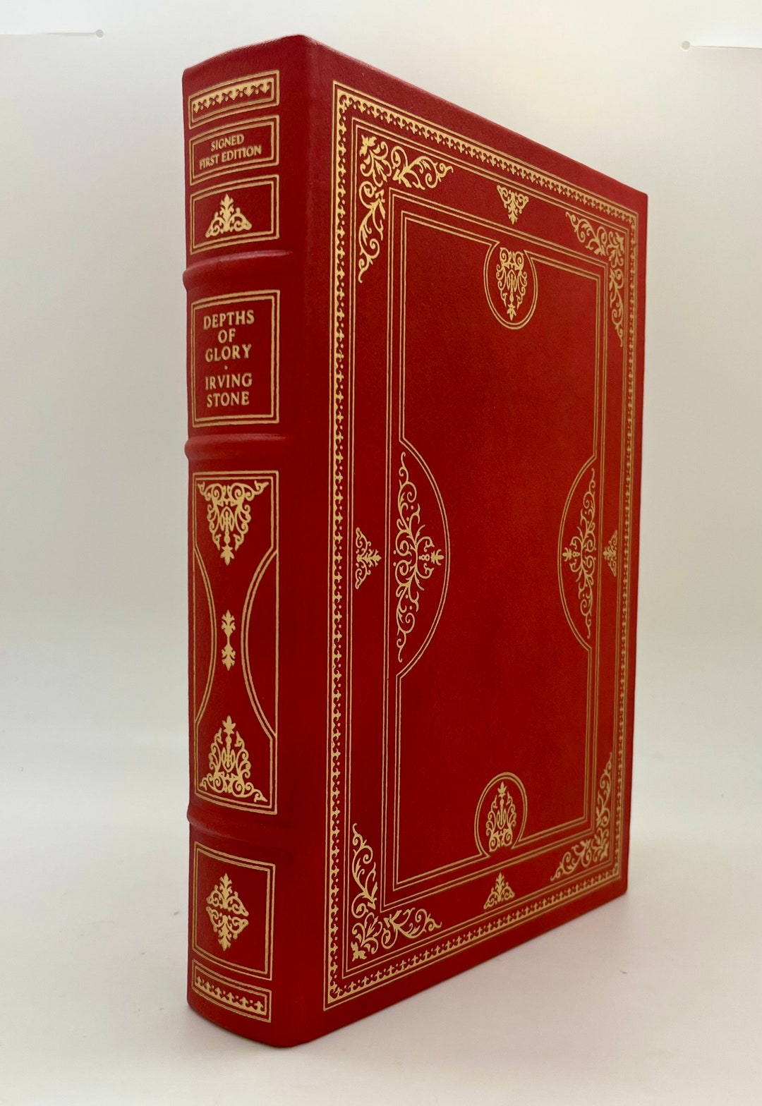 Signed First Edition Irving Stones the Depths of Glory - Etsy