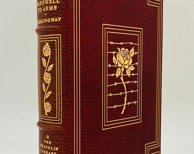 Leather Farewell to Arms by Ernest Hemingway, Vintage Gilded Full ...
