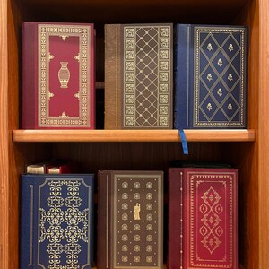 Leather Gilded Classic Books, (1979-1984) Vintage Quarter Leather ...