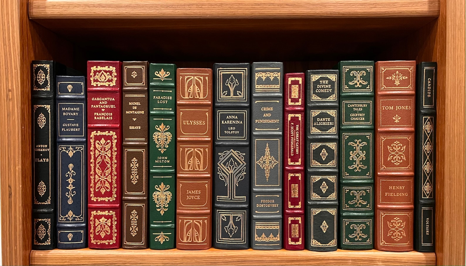 Leather Gilded Classic Books, (1979-1984) Vintage Quarter Leather ...