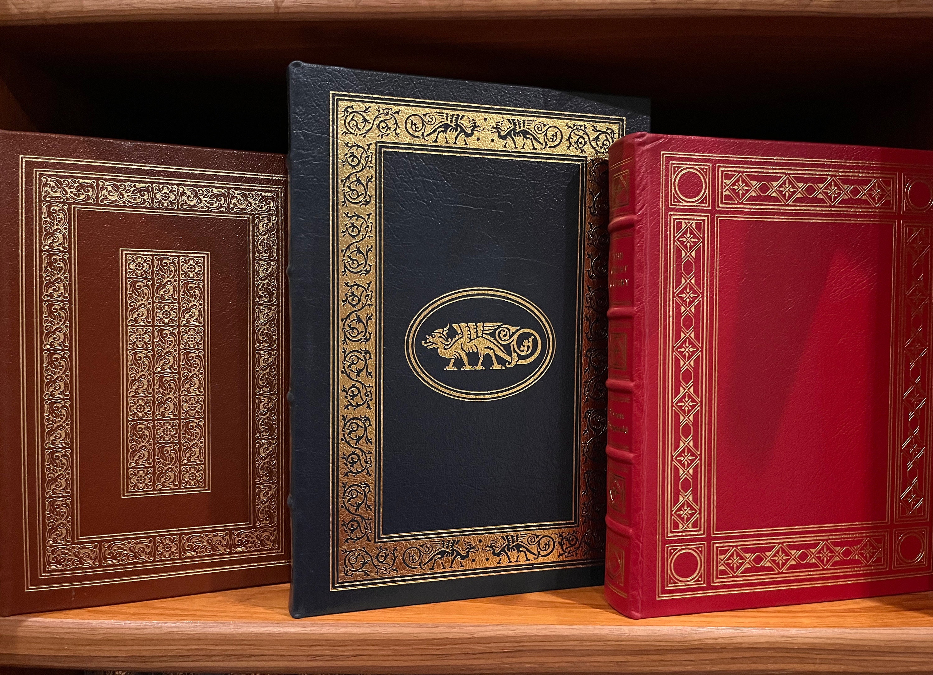 Leather Easton Press Classics Gilded Genuine Full Leather - Etsy