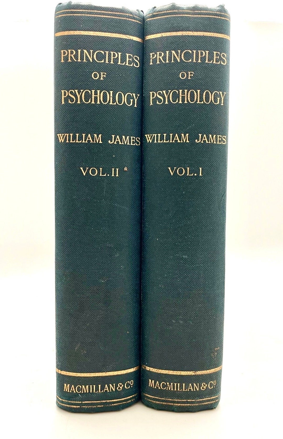 Antique the Principles of Psychology by William James, 1907, Set of 2 ...