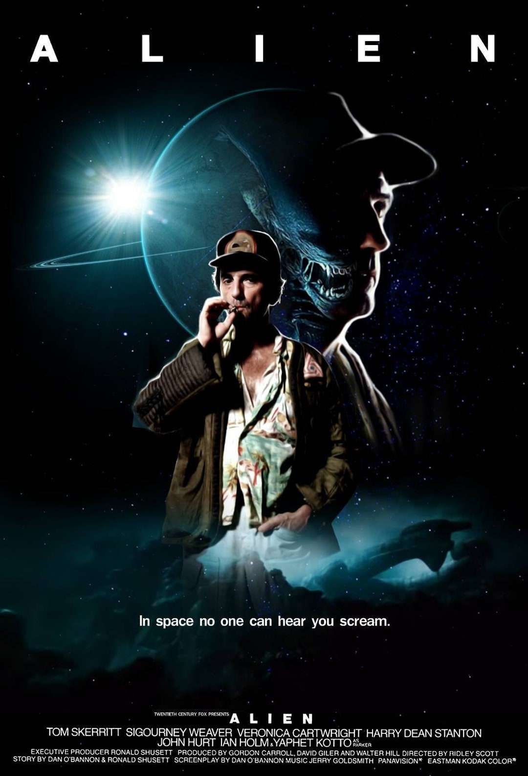 Alien: Harry Dean Stanton’s Tropical Shirt as Brett ALIEN 1979 HAWAII ...