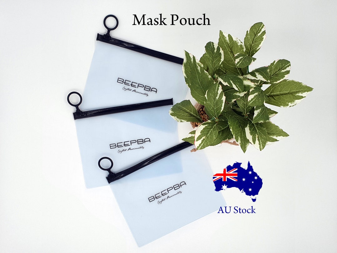 PVC Mask Pouch, Mask Bag, Mask Storage, Washable, AU Stock - Etsy