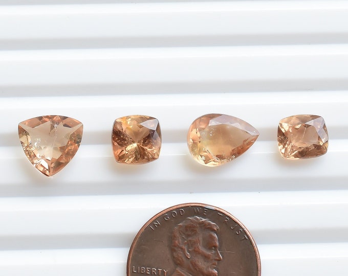 Imperial Topaz Faceted Mix Cut Stone for Jewelry Making Natural Loose ...