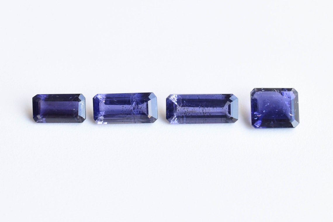 Iolite Octagon Cut Stone Faceted Natural Gemstone | High Quality Iolite ...