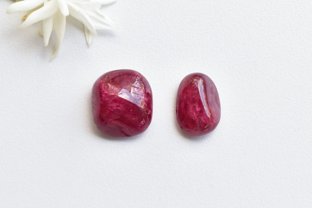 Burma Red Spinel Smooth Uneven Cab Stone | Natural Loose Gemstone ...