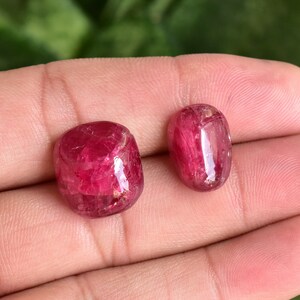 Burma Red Spinel Smooth Uneven Cab Stone | Natural Loose Gemstone ...