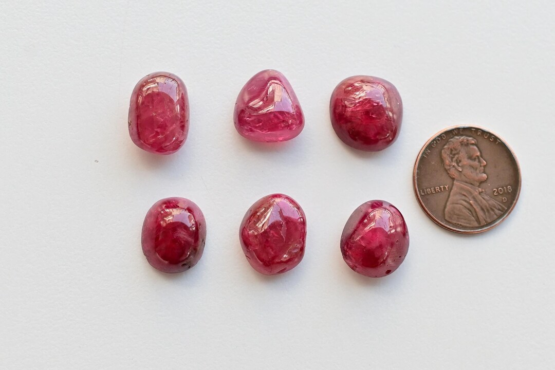 Untreated Red Spinel Smooth Tumble Natural Gemstone | Rare Spinel for ...