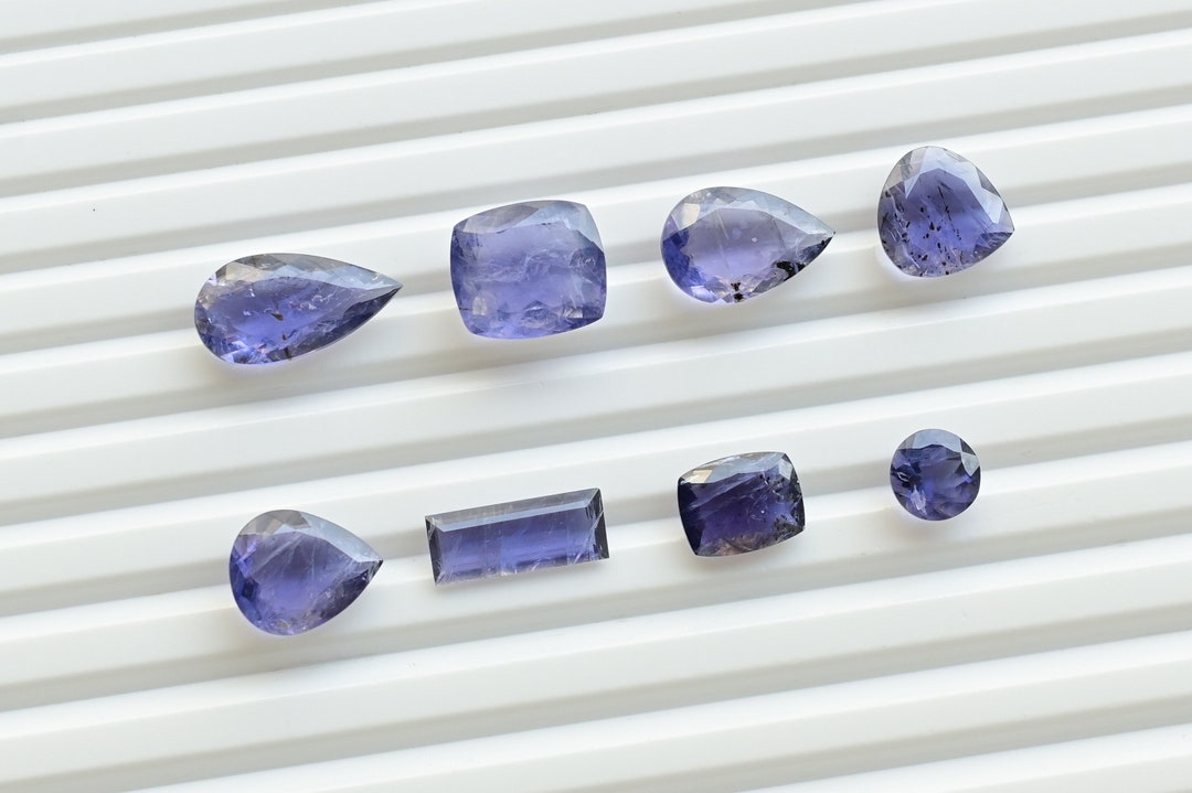Iolite Mix Cut Stone Faceted Natural Gemstone | Iolite for Jewelry ...