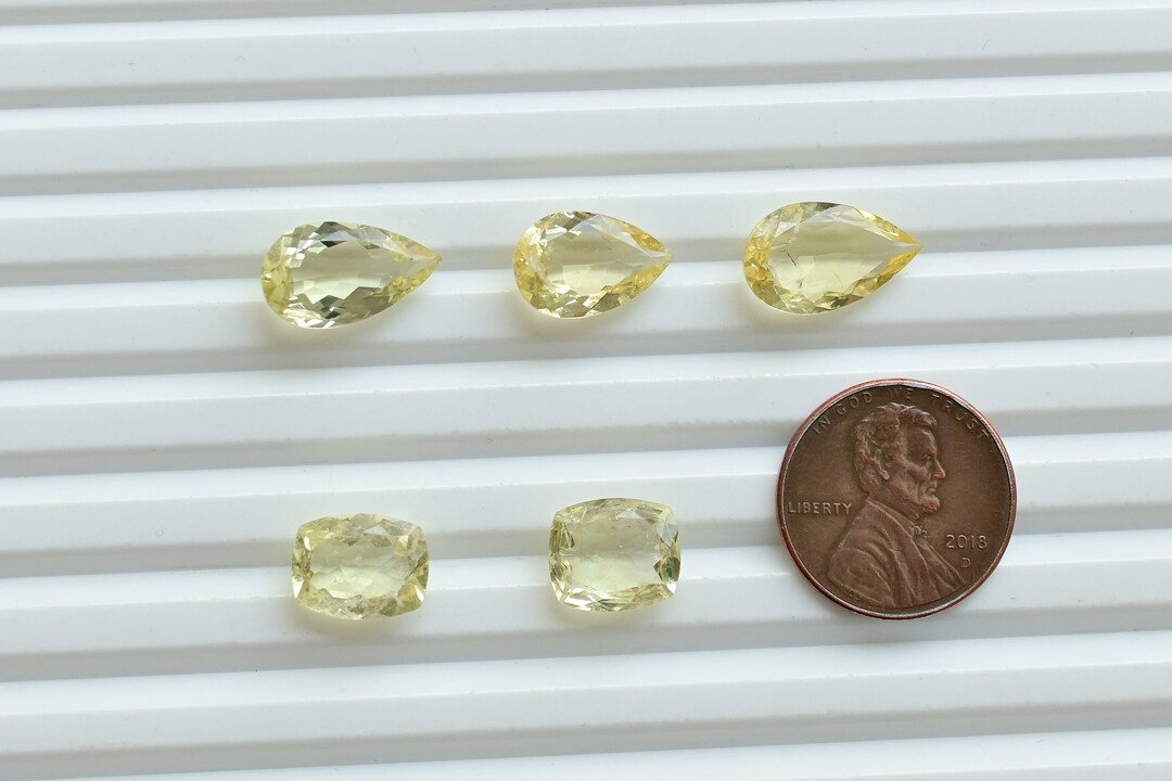 Heliodor Mix Cut Stone Faceted Natural Gemstone | Heliodor for Jewelry ...