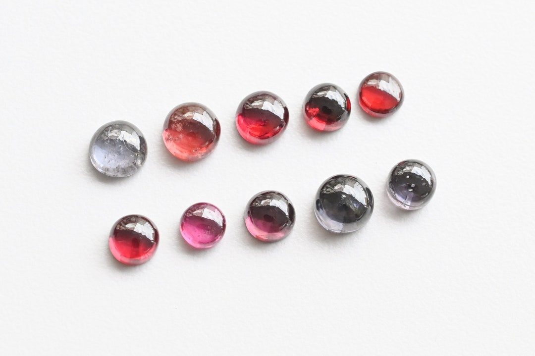 Burmese Multi Spinel Round Smooth Cabochon Natural Gemstone | Spinel ...