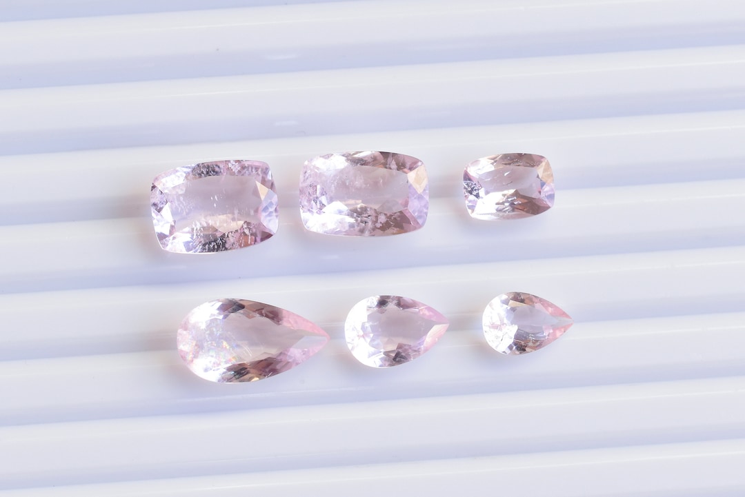 Pink Color Morganite Faceted Cut Stone From Nigeria Natural High ...