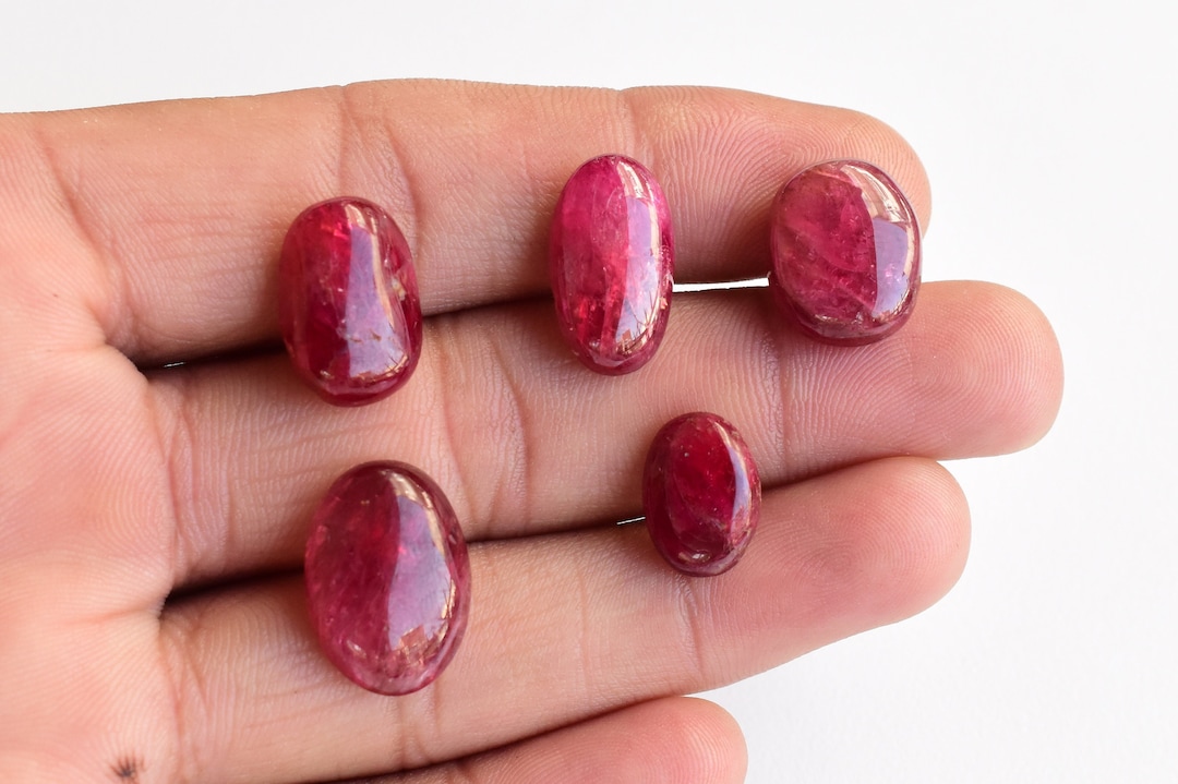 Vibrant Burmese Red Spinel Smooth Uneven Tumble Cabochon | Pinkish Red ...