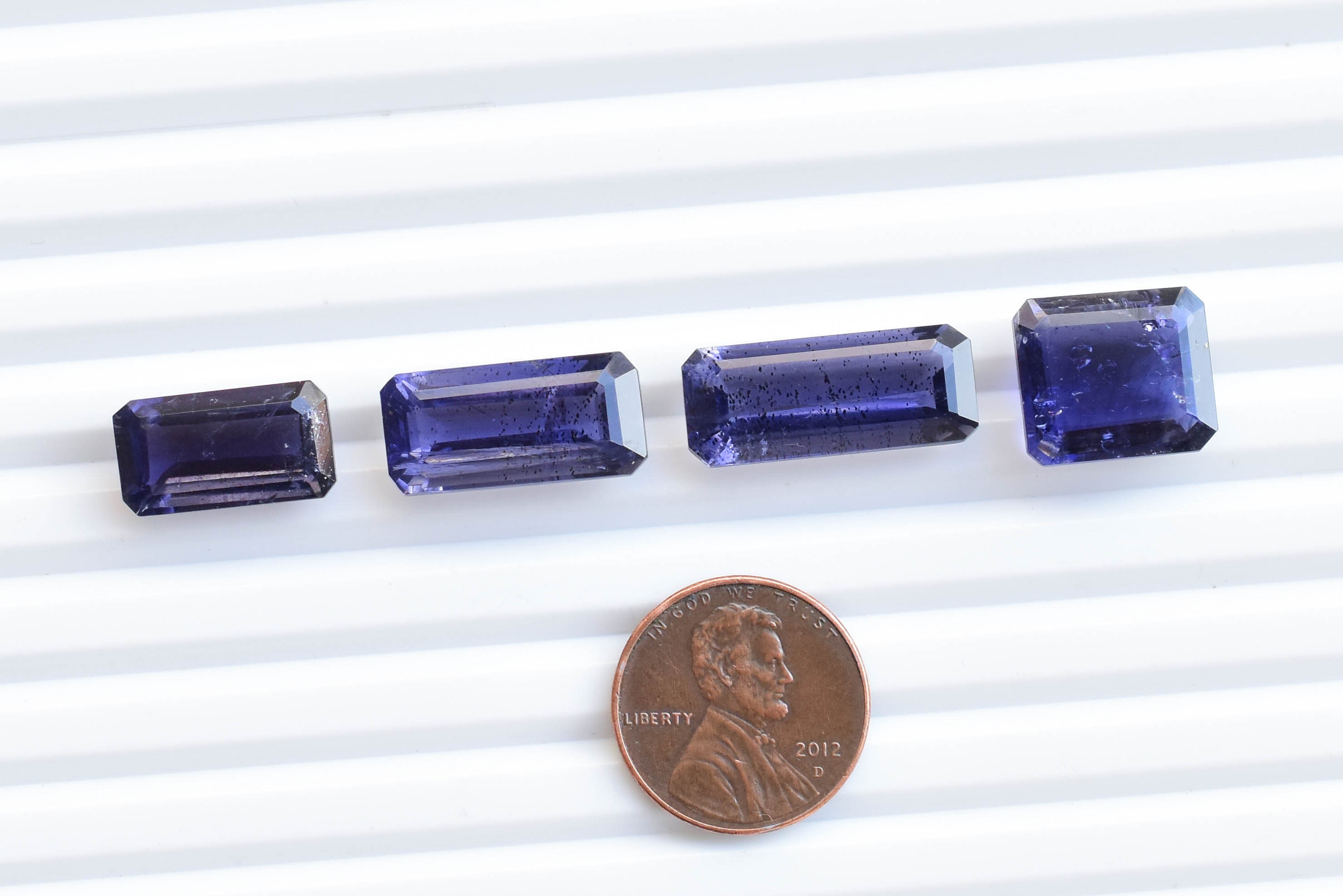 Iolite Octagon Cut Stone Faceted Natural Gemstone | High Quality Iolite ...